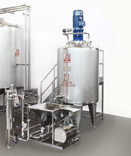 Sugar dissolving – A Due S.p.A. Juicy Technology and Sparkling ideas